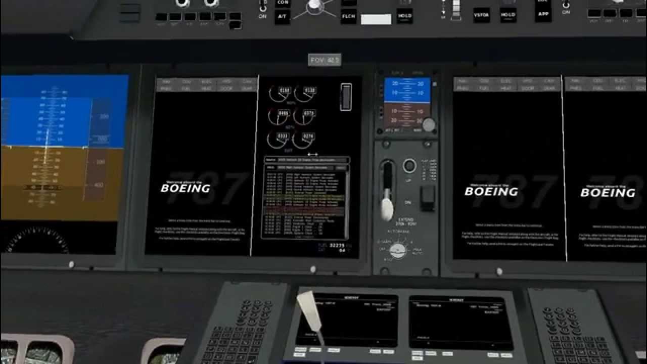 FlightGear: Boeing 787-8 Dreamliner start-up. HD!! - YouTube