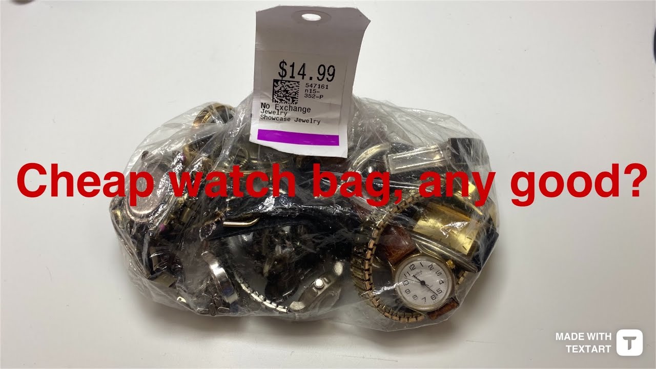 cheap mystery watch bag, did I just waste $11? - YouTube