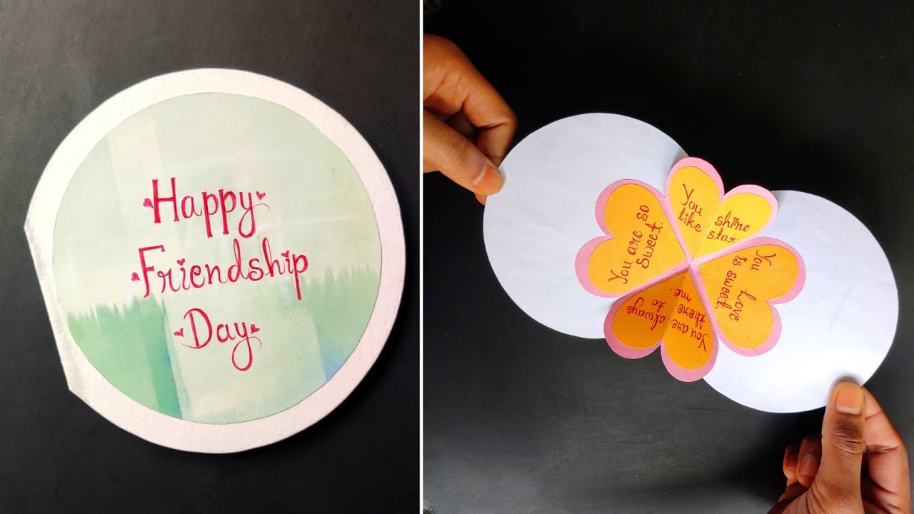 DIY Friendship Day Card/How to make Friendship Day Card/Friendship Day ...