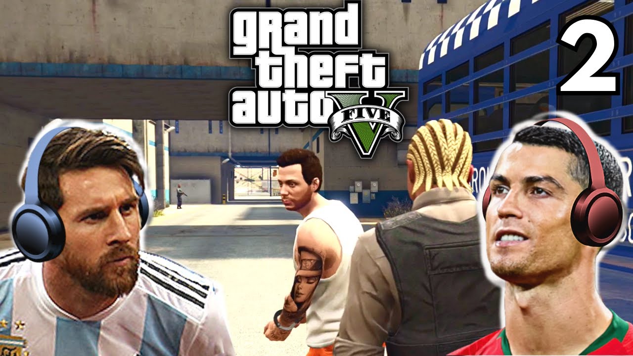 Messi & Ronaldo play GTA - Prison FC Special! - YouTube