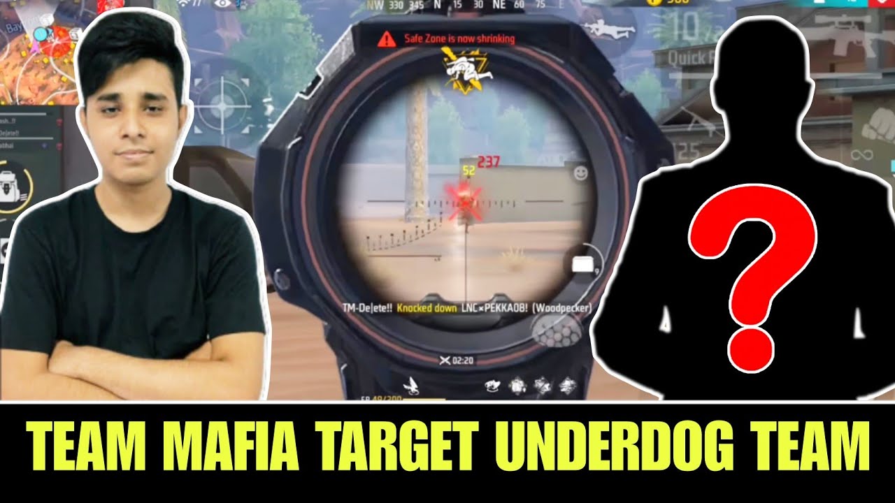 Team Mafia Target Underdog Team😲😲!! Garena Free Fire - YouTube