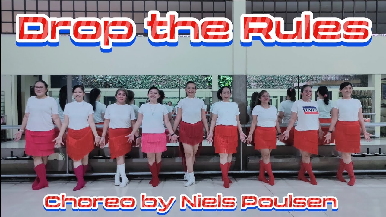 Drop the Rules Line Dance - YouTube