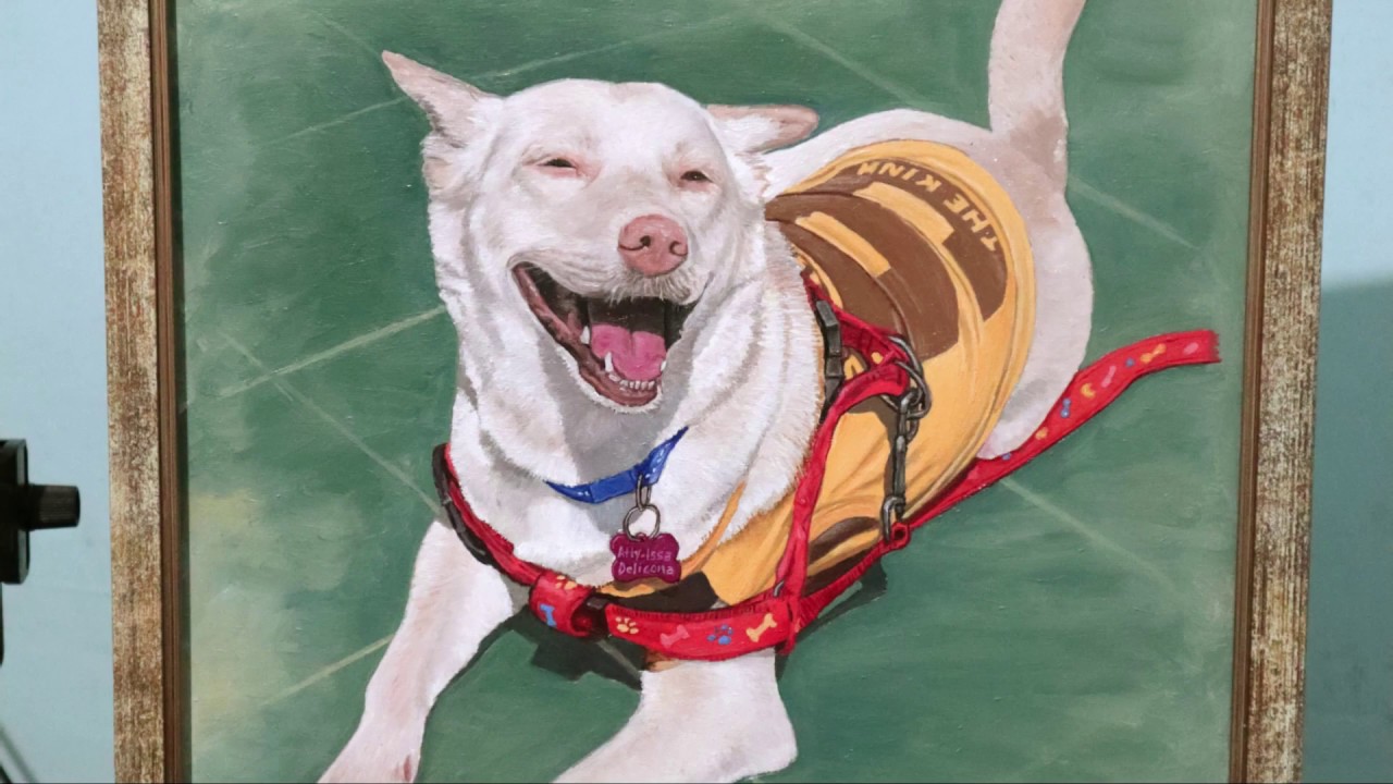 Painting a Dog Time-lapse - YouTube