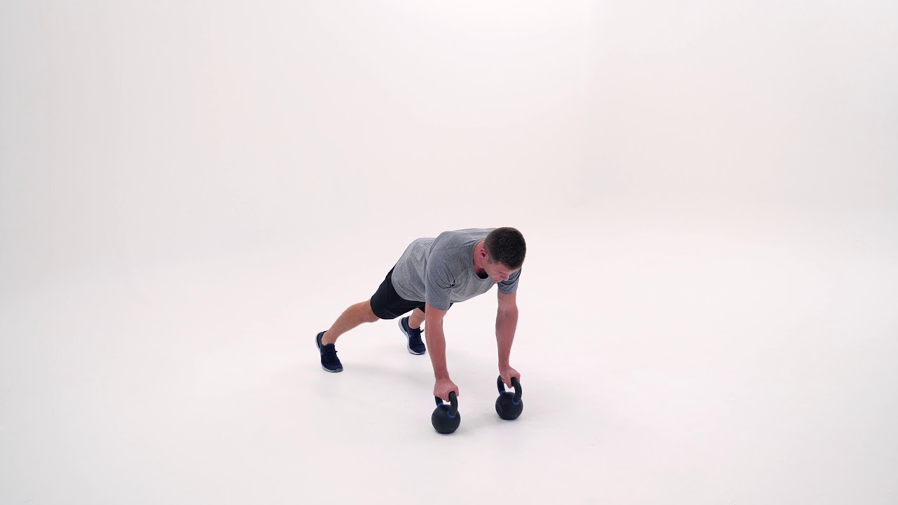 Kettlebell Renegade Row - YouTube