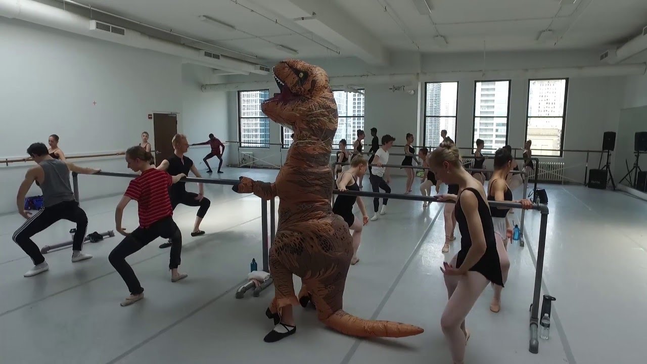 T-Rex auditions for Ballet Chicago - YouTube