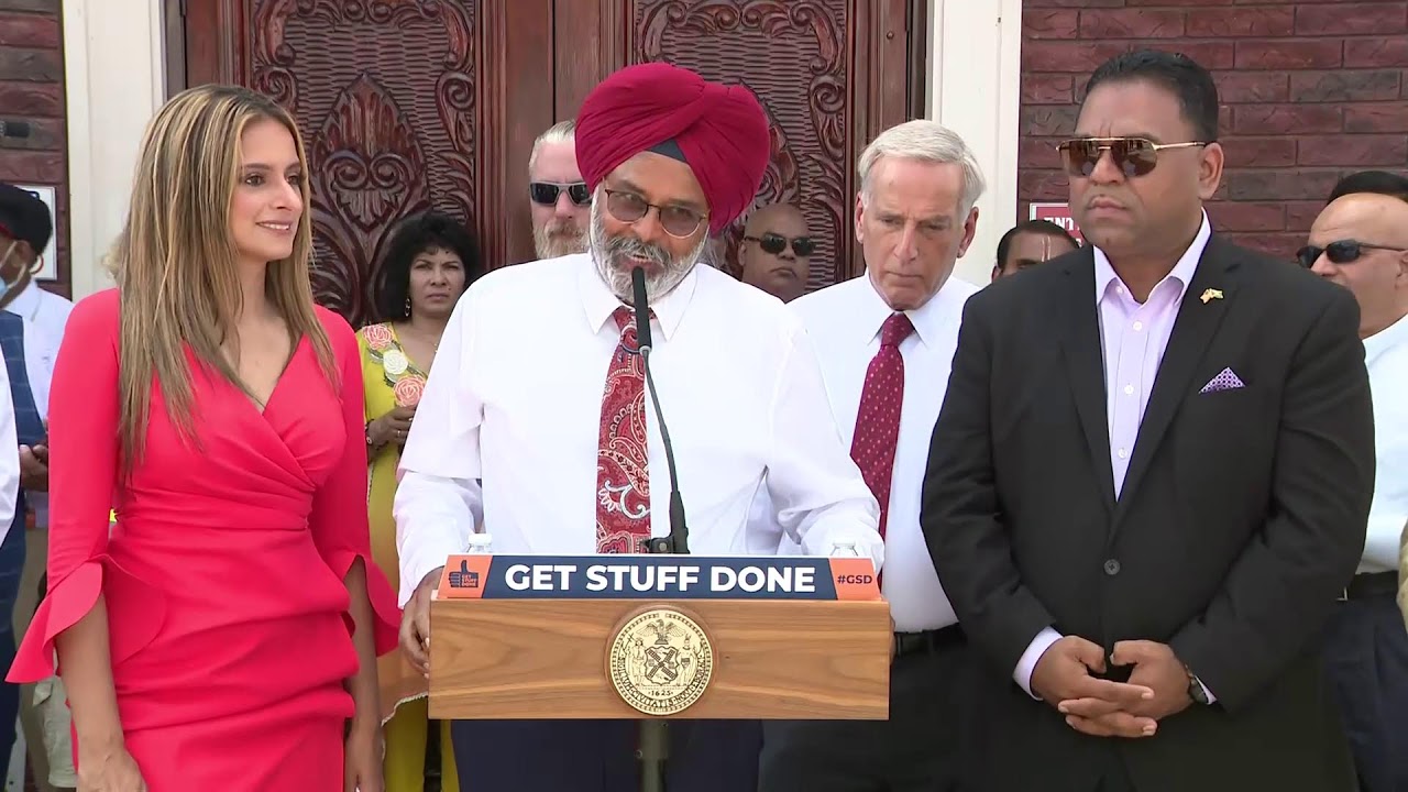 Mayor Eric Adams and Assemblymember Jenifer Rajkumar Address Community ...