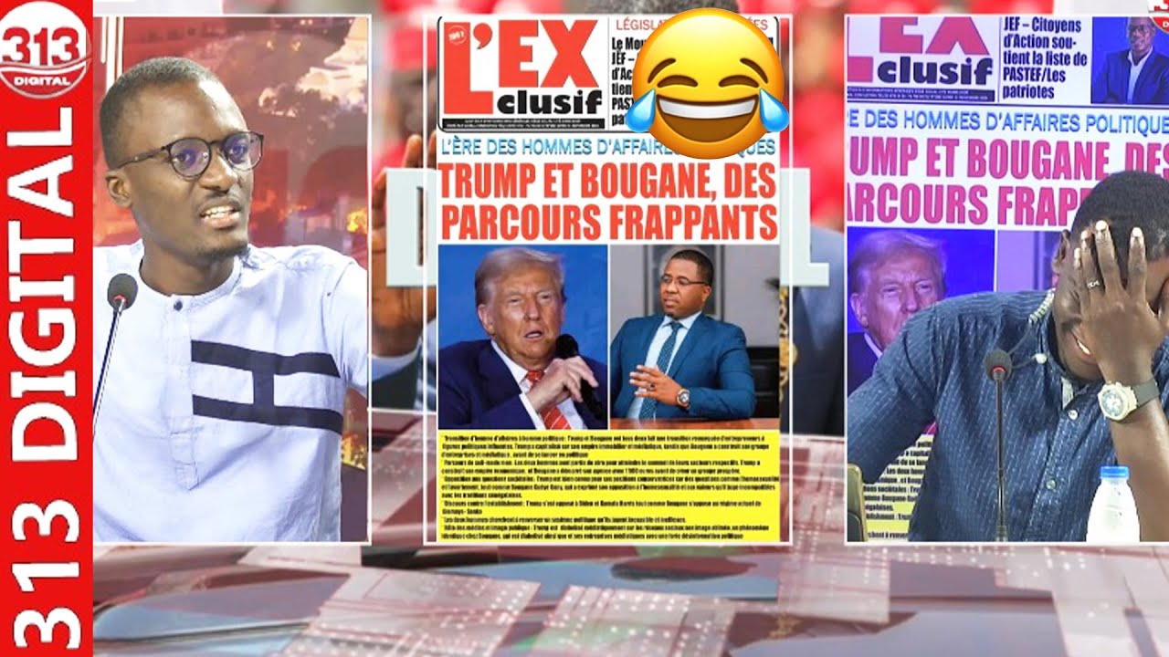 Journal l'exclusif “Trump et Bougane, Des parcours frappants” Momo et ...