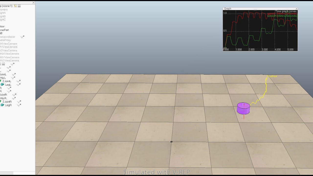 A biped robot that is hopping with simple control algorithm - YouTube