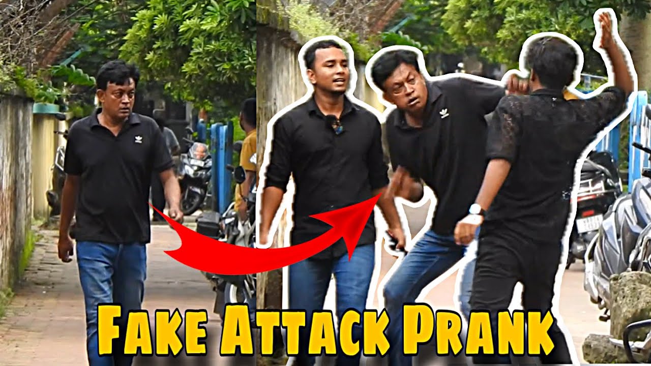 FAKE ATTACKS PRANK ON PEOPLE😂|EPIC REACTIONS| @Sahid_X_Martyn - YouTube