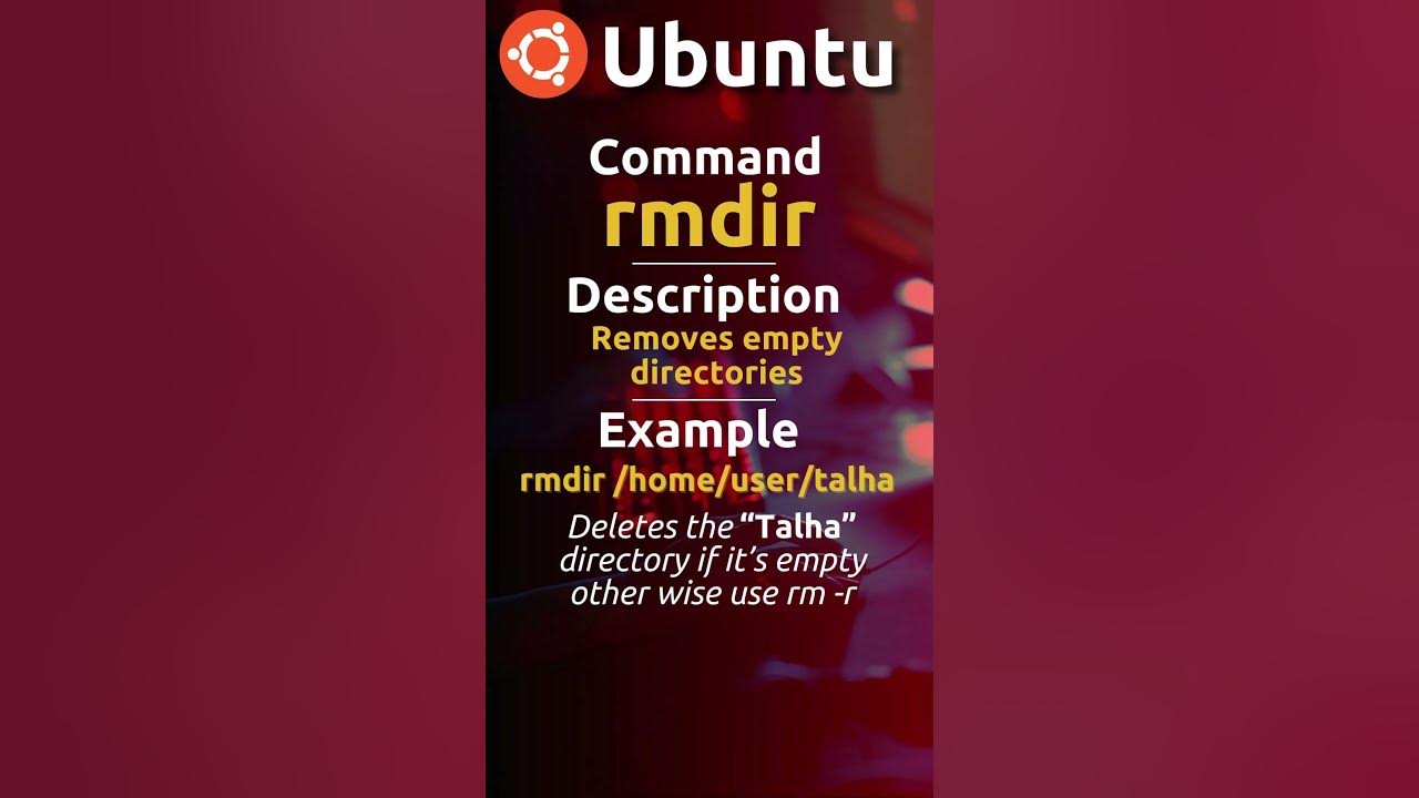 How To Remove A Directory In Ubuntu Server Youtube