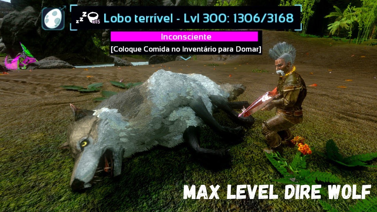MAX LEVEL DIRE WOLF TAMING! |ARK SURVIVAL EVOLVED MOBILE EP9 S1 ...