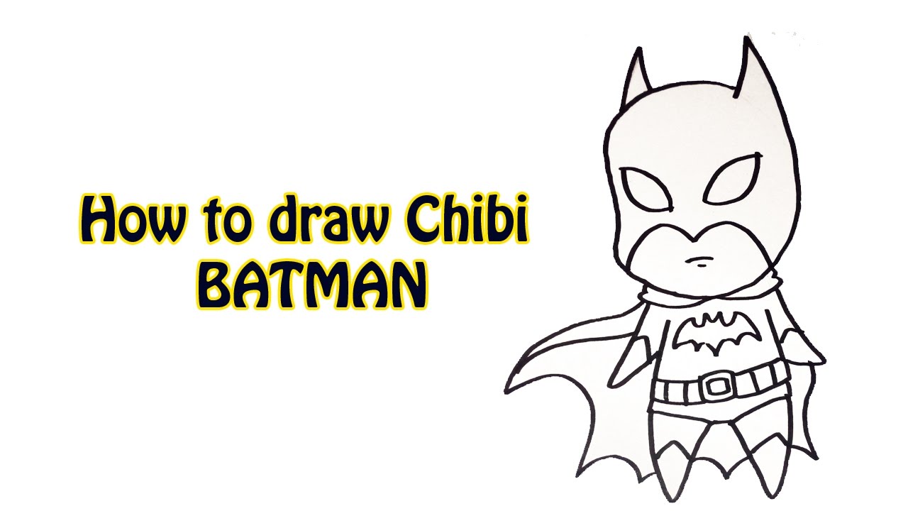 How to Draw Chibi Batman - YouTube