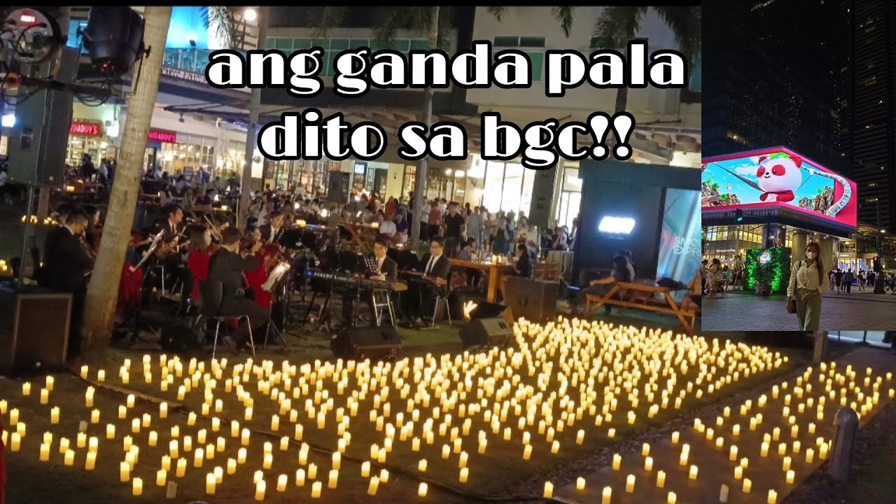 BGC night walk+eating - YouTube