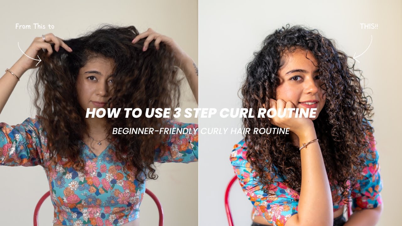 How to 3 Step Curl Routine | Curly Hair Routine #curlyhair #curls # ...