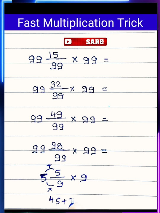 Fast Multiplication Trick #shorts #short #trending #trendingshorts #maths #multiplication #reel ...