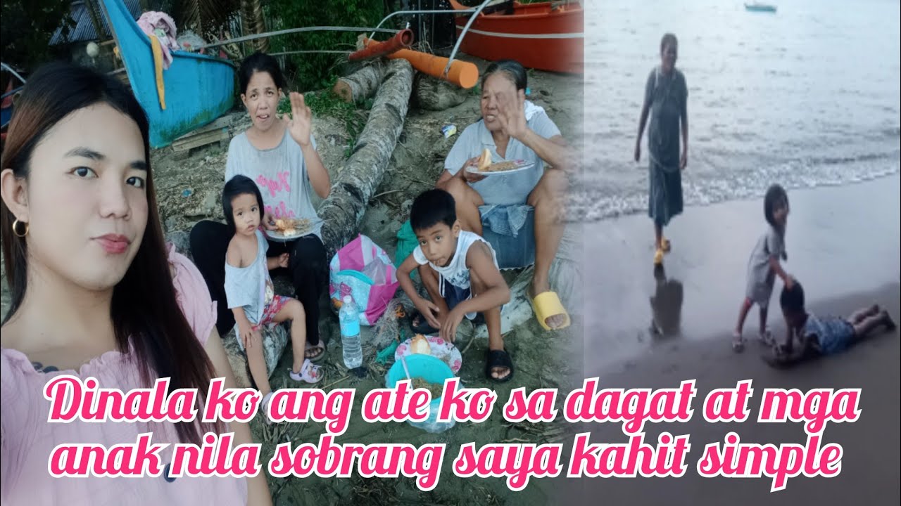 DINALA KO ANG ATE KO SA DAGAT AT MGA ANAK NIYA SOBRANG SAYA KAHIT ...