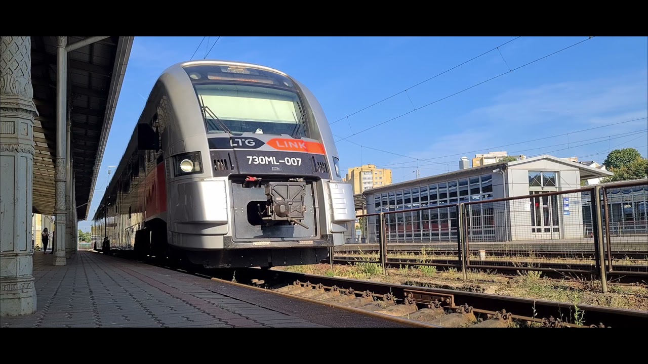 Pesa 730ML- 007 with a passenger train - YouTube