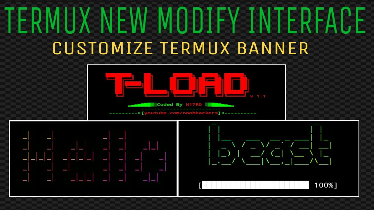 Termux new Interface Customize Banner | m2z info - YouTube