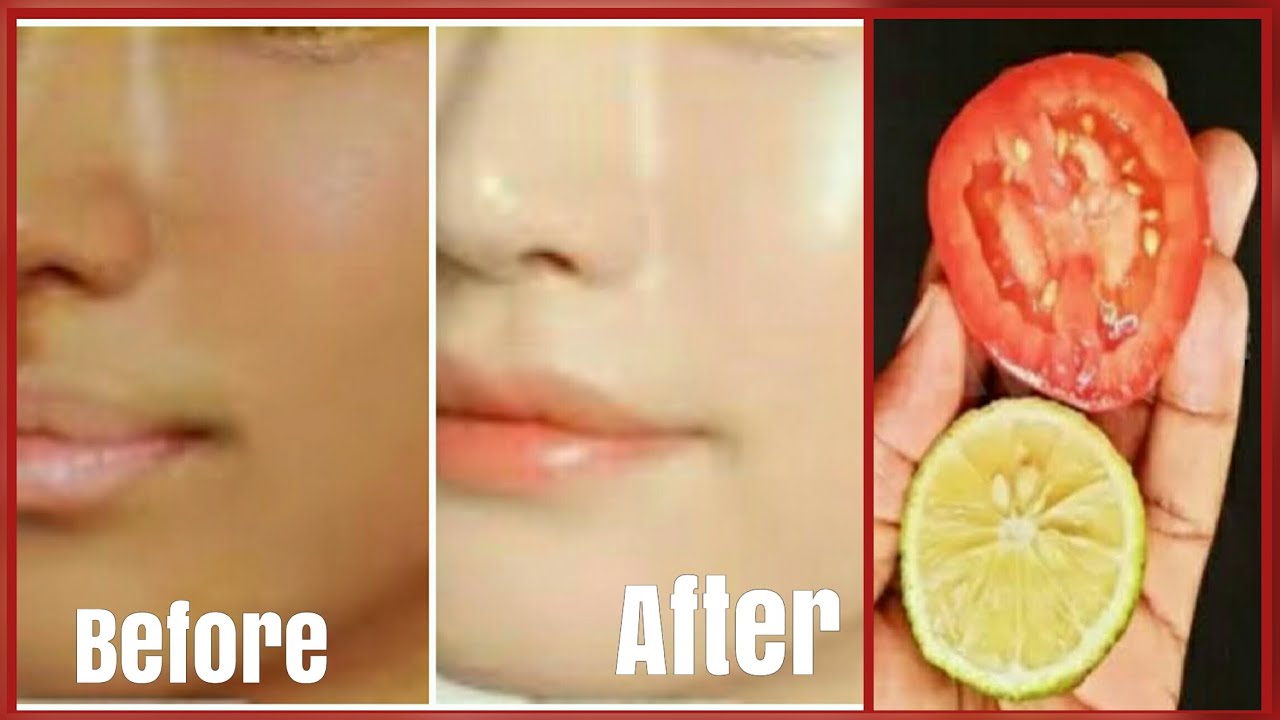Skin Whitening Tomato , Lemon & soda facial || Get Fair , Glowing ...