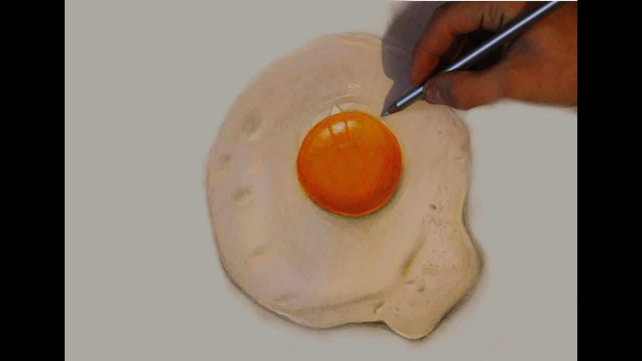 How I draw a perfectly fried egg - YouTube
