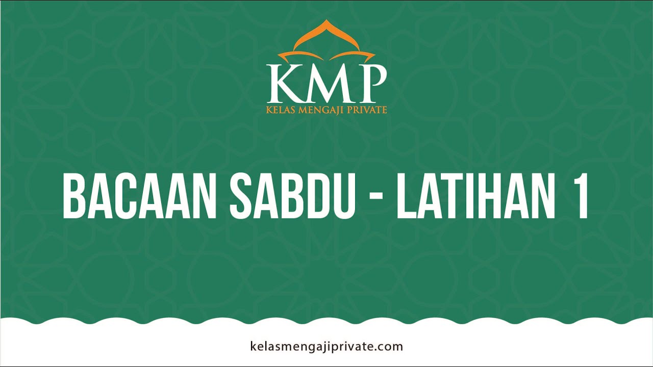 BACAAN SABDU - LATIHAN 1 - YouTube