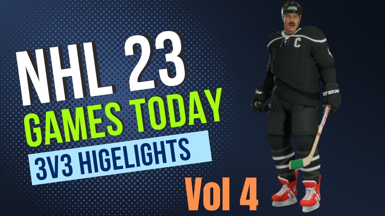 NHL 23 Games Today 3v3 highlights Vol 4 - YouTube