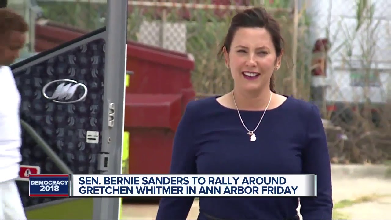 Sen. Bernie Sanders to rally for Gretchen Whitmer in Ann Arbor - YouTube