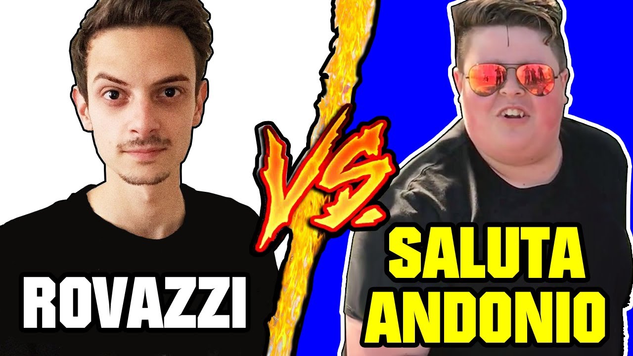 Fabio Rovazzi VS Saluta Andonio - Battaglia Rap Epica - Manuel Aski ...