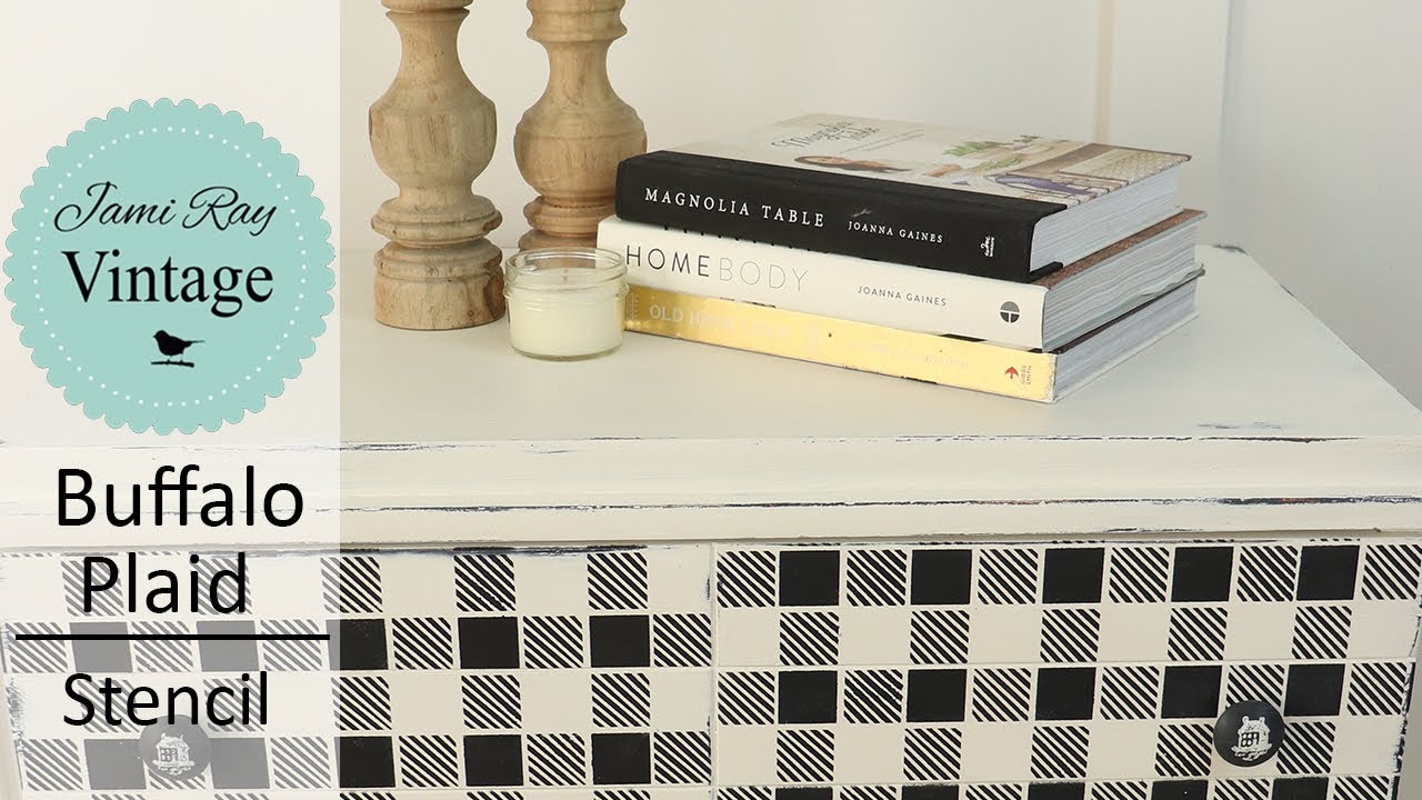 Buffalo Plaid | How To Stencil And Stamp - YouTube