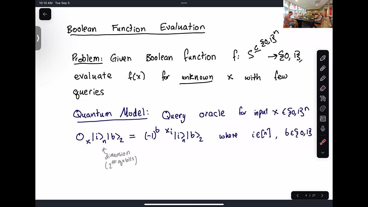 Teal Witter (NYU Tandon) — Robust and Space-Efficient Dual Adversary Quantum Query Algorithms ...