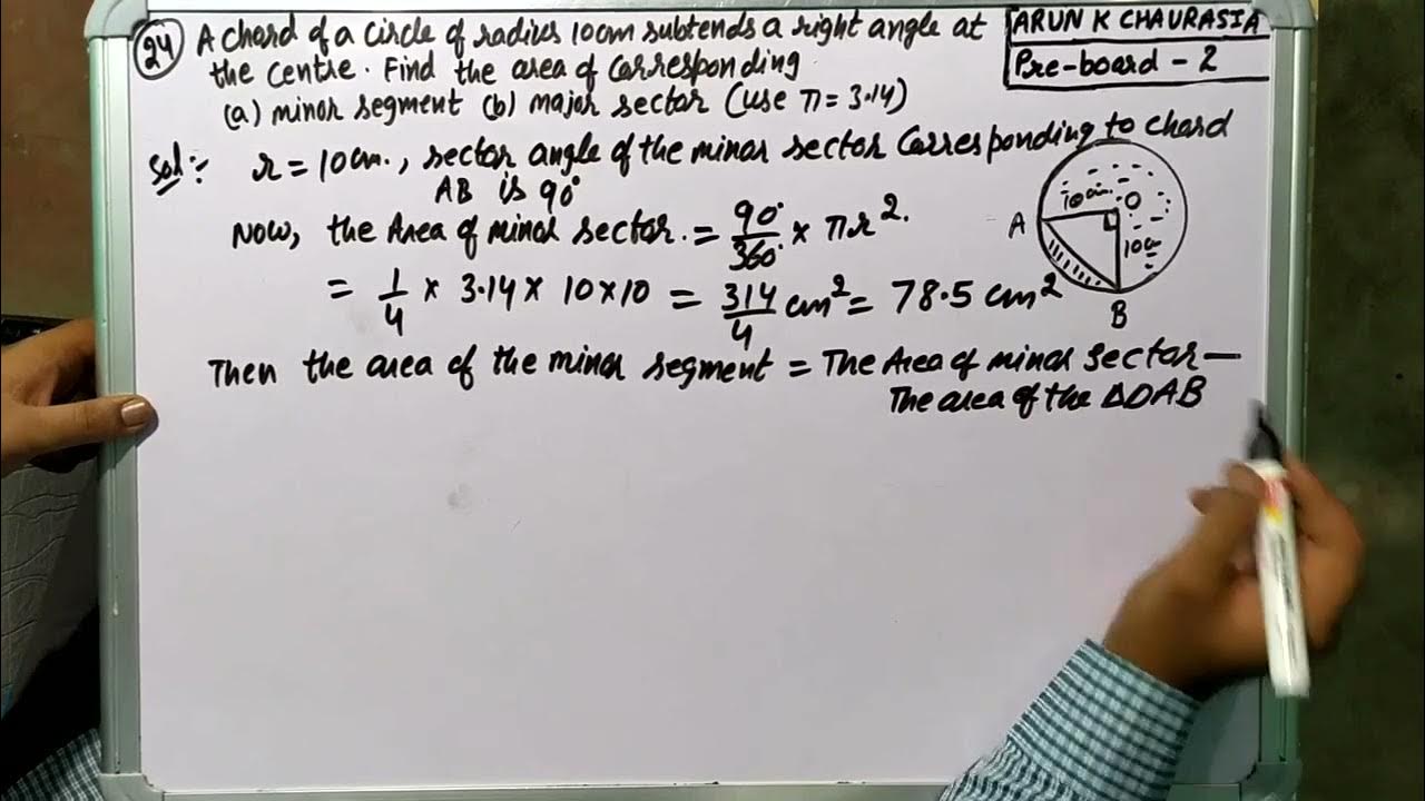 A Chord Of A Circle Of Radius 10cm Find The Area Of Minor Segment a-chord-of-a-circle-of-radius-10cm-find-the-area-of-minor-segment