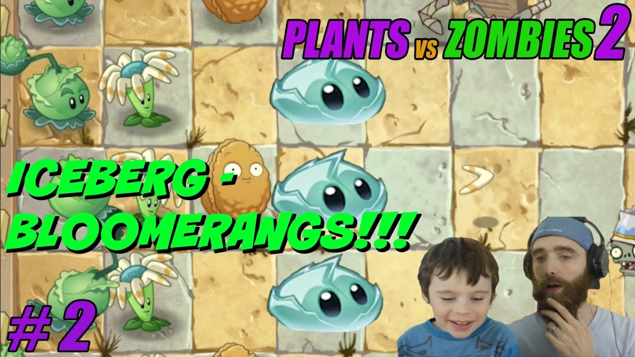 INTRODUCING THE ICEBERG LETTUCE AND BLOOMERANG!! [ PLANTS VS ZOMBIES 2 ...