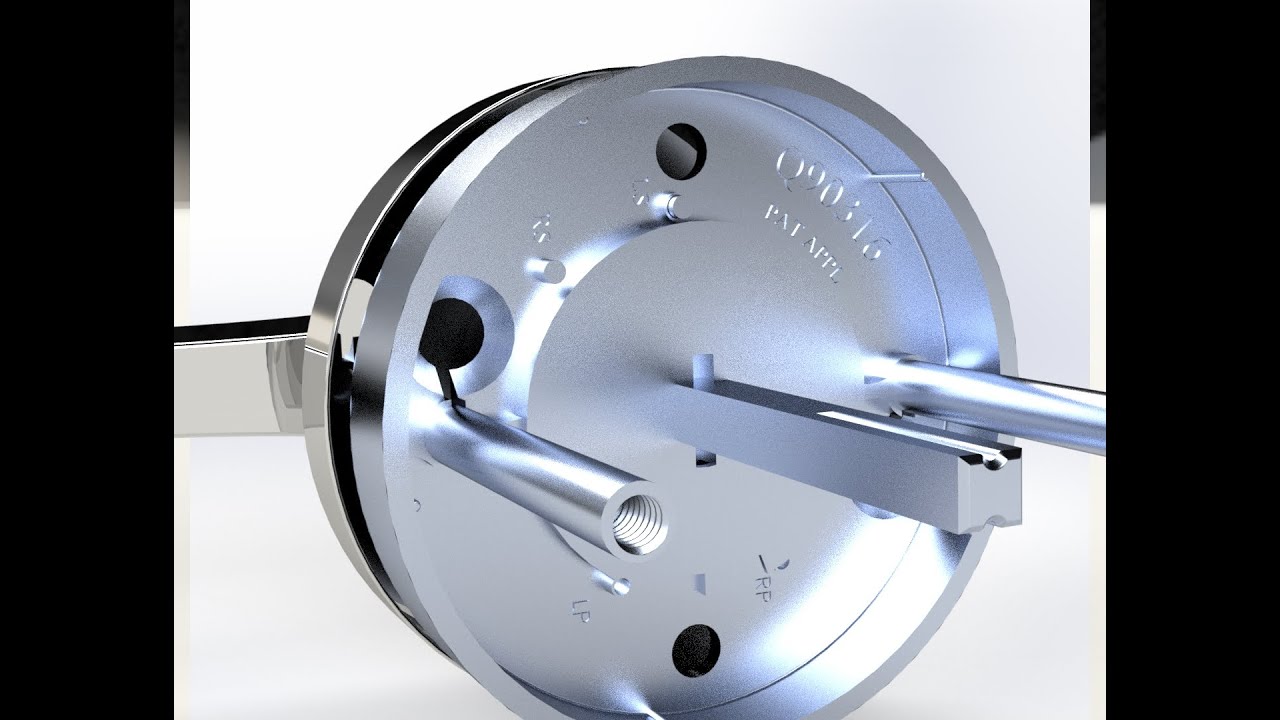 3D animation of door handle and lock - YouTube