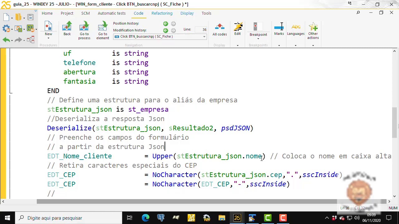 Guia Windev 25 - aula 270 - Estruturas e Estruturas JSON. - YouTube
