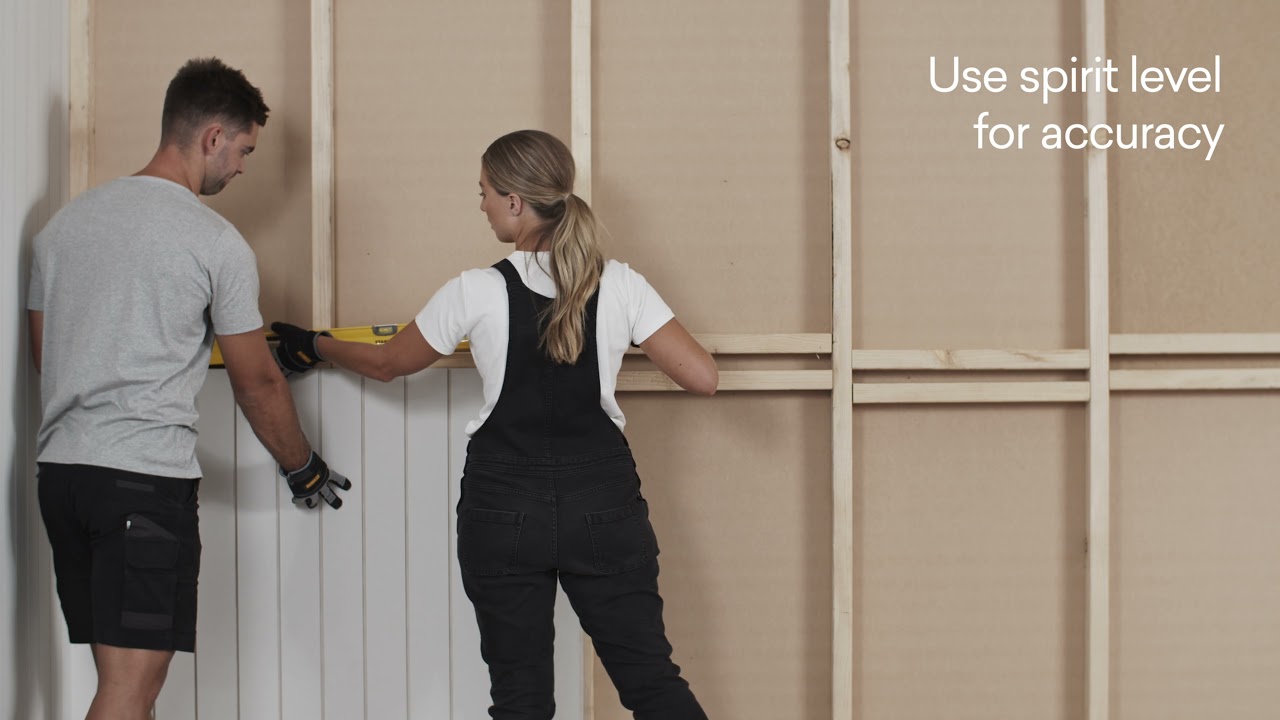 How to install a partial wall on a Timber or Steel Frame - YouTube