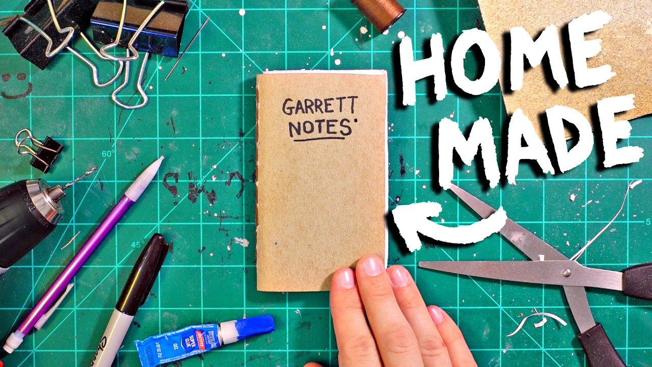 I Made a HOMEMADE Pocket Notebook! - YouTube