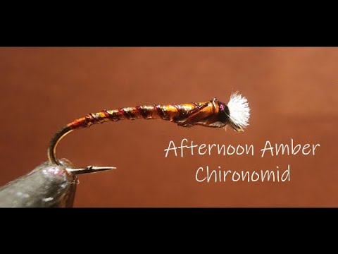 Chironomid Fly Tying "The Afternoon Amber" - YouTube