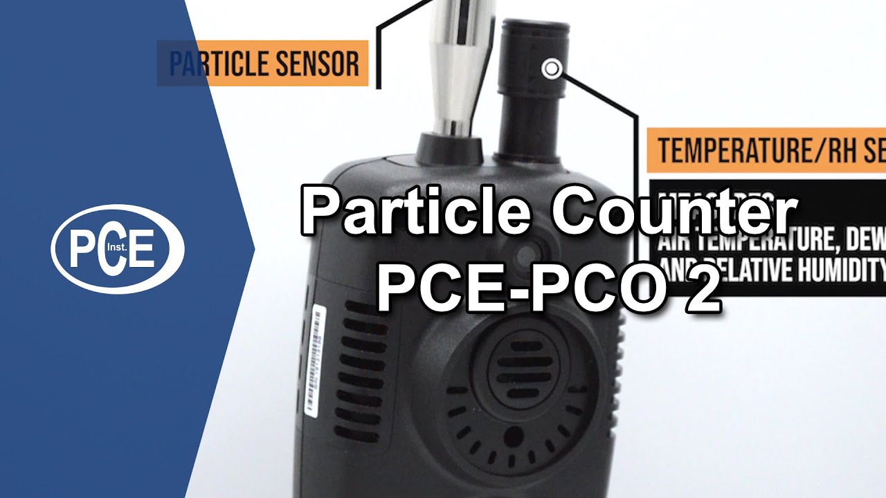 Particle Counter PCE-PCO 2 - YouTube