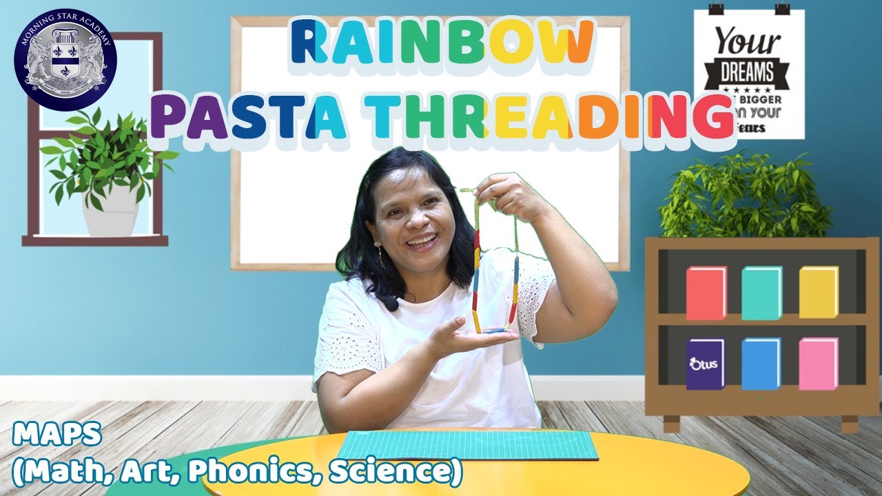 RAINBOW PASTA THREADING || MSA MAPS CLASS - YouTube