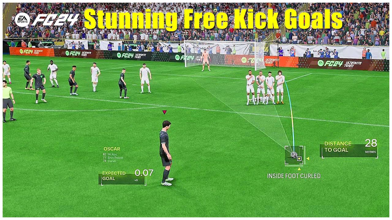 FC 24: Stunning Free Kick Goals | Must-See Soccer Magic! 👌🔥 - YouTube