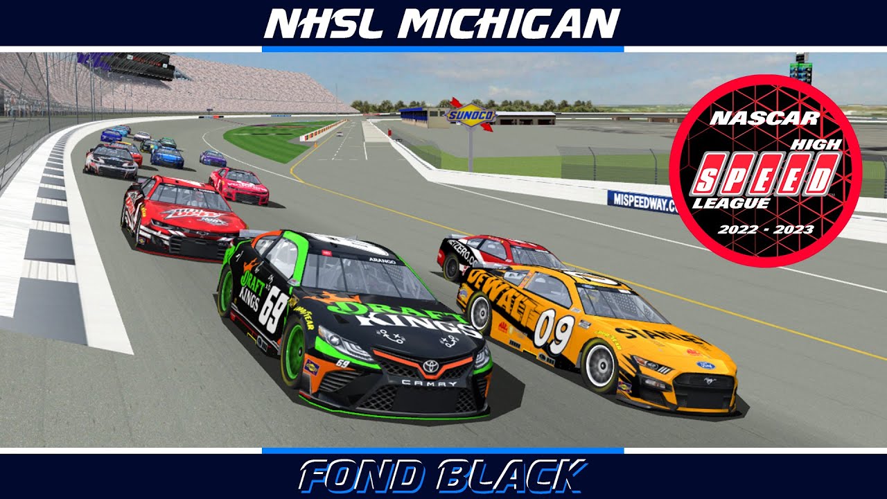 Nascar High Speed League MICHIGAN La MEJOR carrera de NR - YouTube