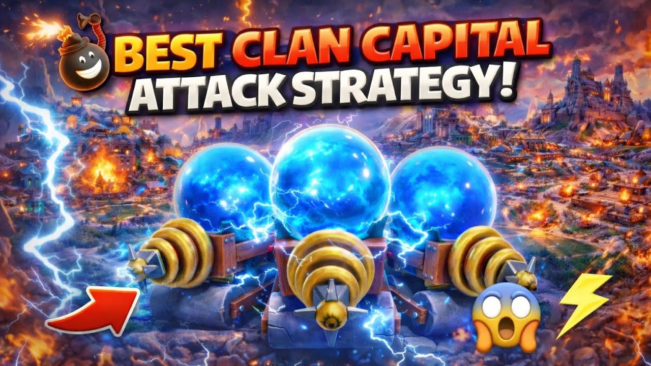Top 1 Clan Capital Sparky Strategy 🔥 Easy 1 Shot Attacks | Clash of ...