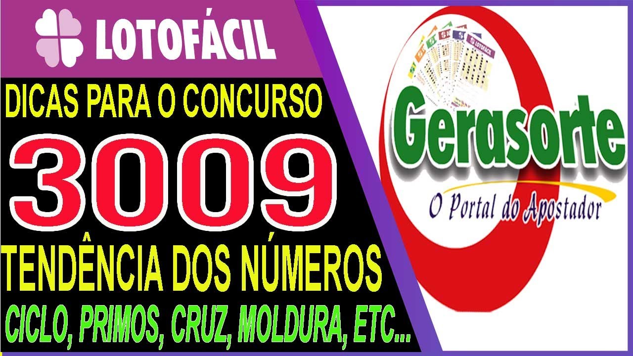 Dicas para Lotofacil 3009 Analise, Tendências e Estudos com Ferramentas ...