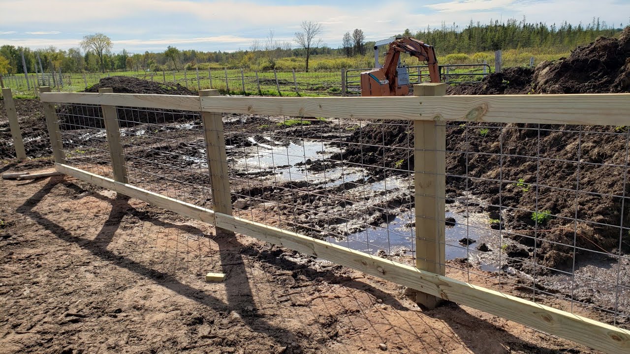 Building New Fence - YouTube