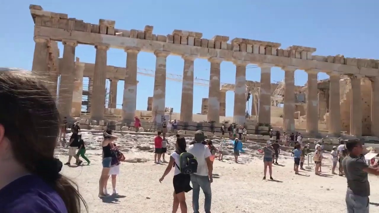 On the Acropolis. Parthenon. Athens. 360 degree view. August 2018 - YouTube