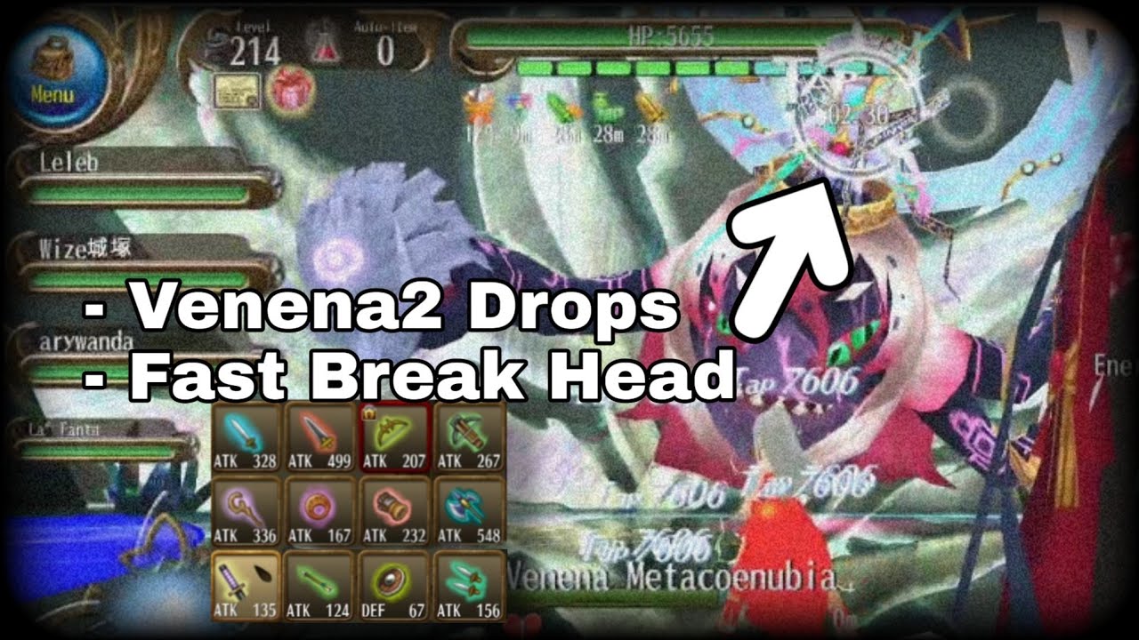 How to Break Venena Meta Head & Full Drop List [Toram Online] - YouTube