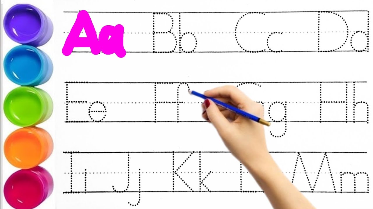 Capital Letter and Small Letter Alphabet Drawing //, Easy Draw and ...