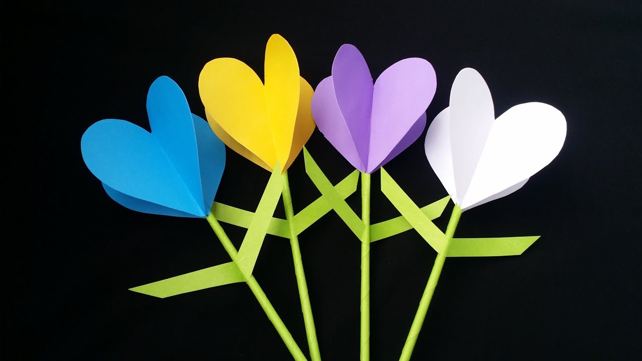 DIY: How to Make Beautiful Paper Heart!!! - YouTube