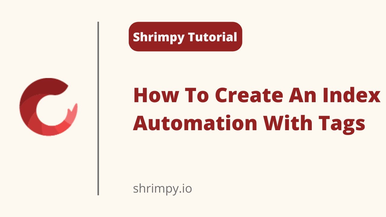 How To Create An Index Automation With Tags Shrimpy Tutorial YouTube How To Create An Index Automation With Tags Shrimpy Tutorial YouTube