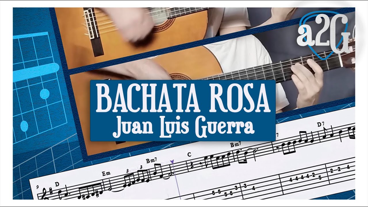 Bachata Rosa (Juan Luis Guerra) - A Dos Guitarras con partitura y ...